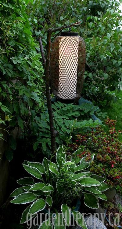 DIY Outdoor Lamp - Garden Therapy