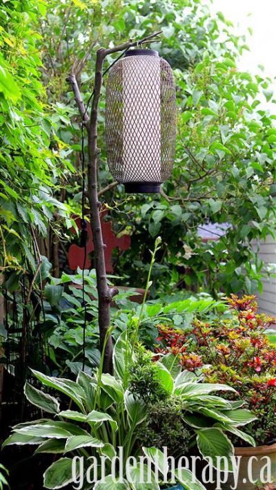 DIY Outdoor Lamp - Garden Therapy