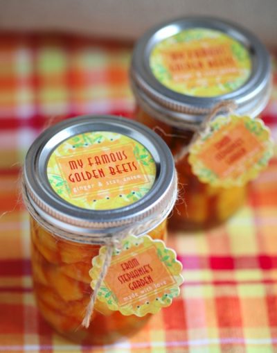 Pickled Golden Beets with Ginger and Star Anise