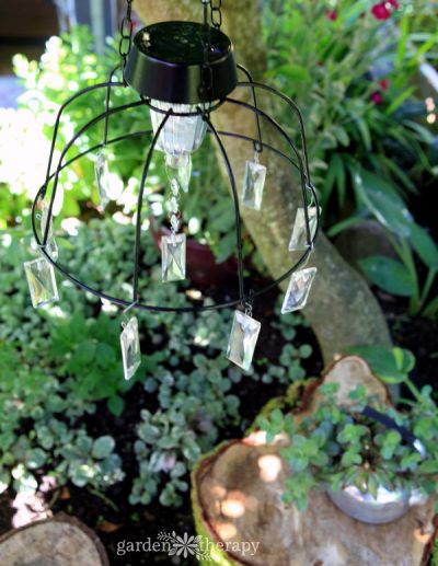 Fairy Light Project: DIY Solar Light Chandelier