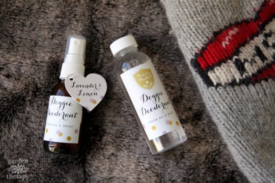 All-Natural Dog Deodorant Spray - Garden Therapy