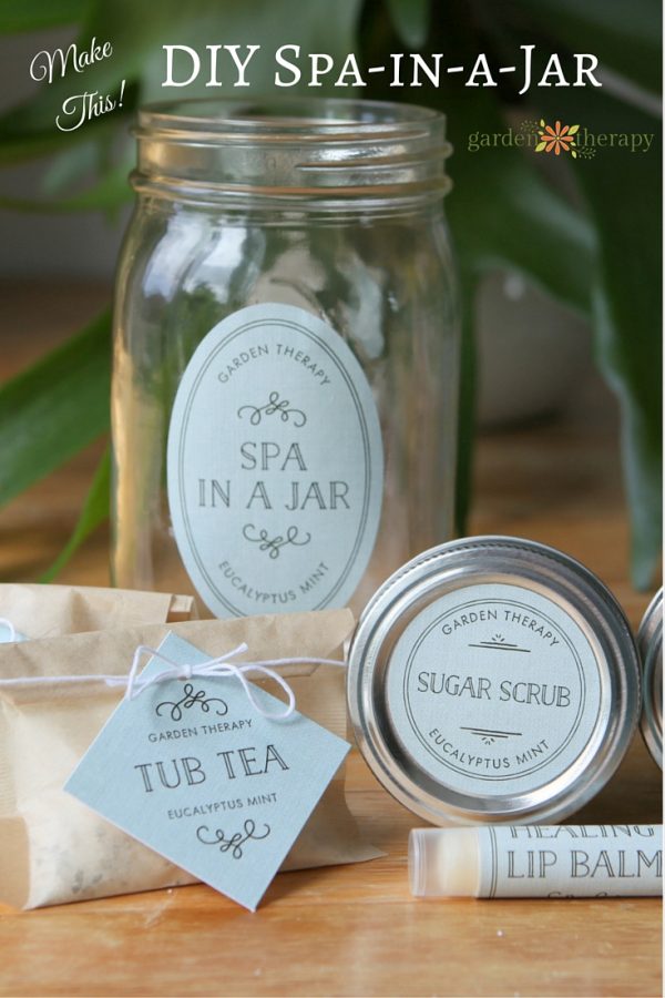 Give the Gift of Pampering with this Spa in a Jar! - Garden Therapy