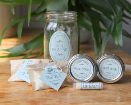 Give the Gift of Pampering with this Spa in a Jar! - Garden Therapy