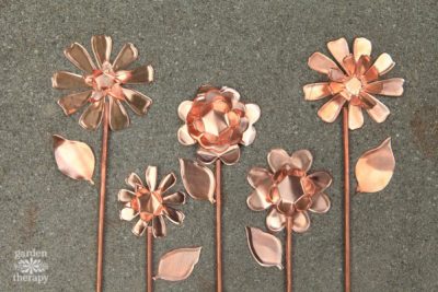These Copper Garden Art Flowers Will Never Stop Blooming - Garden Therapy