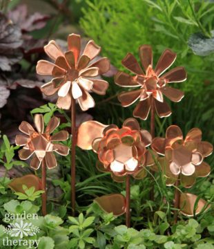 These Copper Garden Art Flowers Will Never Stop Blooming - Garden Therapy