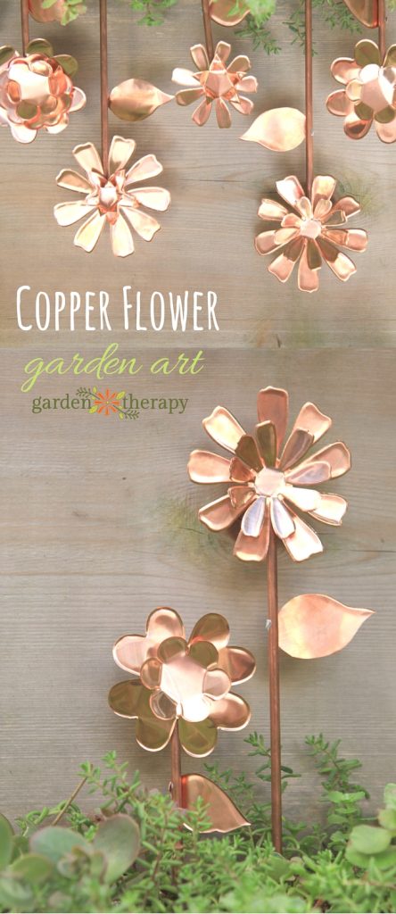 These Copper Garden Art Flowers Will Never Stop Blooming - Garden Therapy