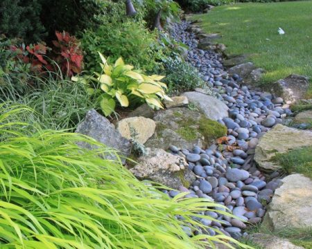 A Beautiful Way to Catch Runoff: How to Build a Dry Stream - Garden Therapy
