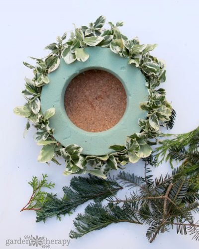 Gather Around and Make DIY Christmas Candle Rings - Garden Therapy