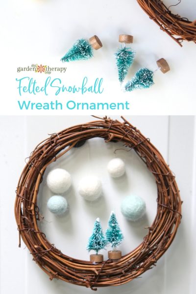 Make a Festive Snowball Wreath - Garden Therapy