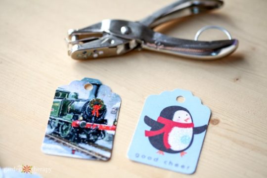 Recycling Christmas Cards Into Gift Tags - Garden Therapy