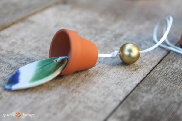 DIY Wind Chime Made with Clay Terracotta Pots - Garden Therapy