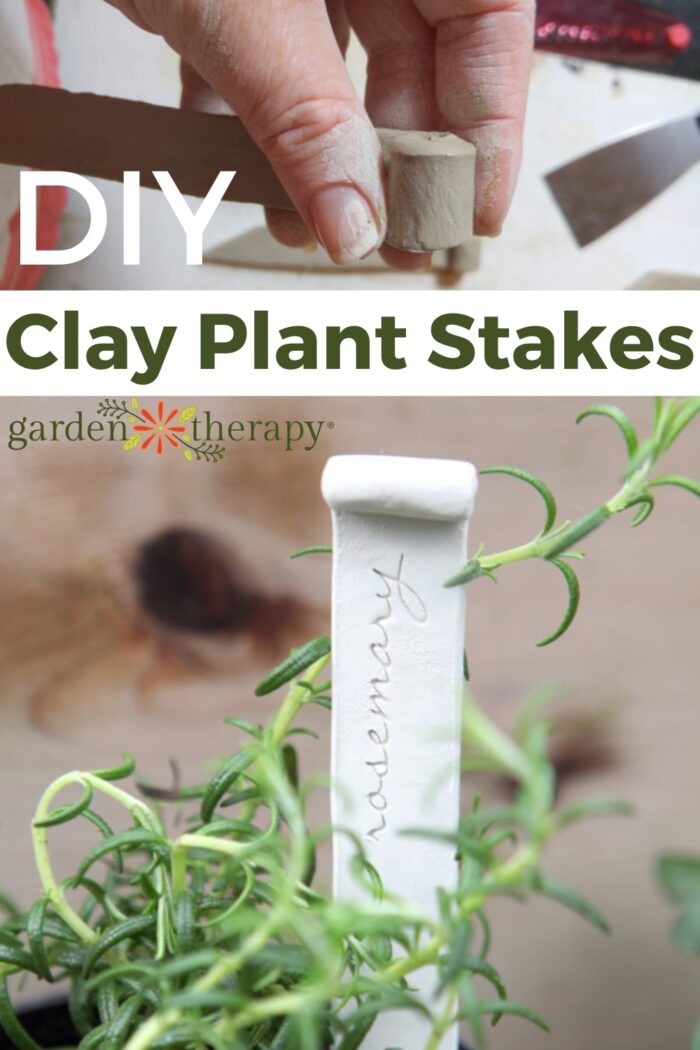 You’ll Love Making These Simple & Pretty Clay Plant Stakes - Garden Therapy