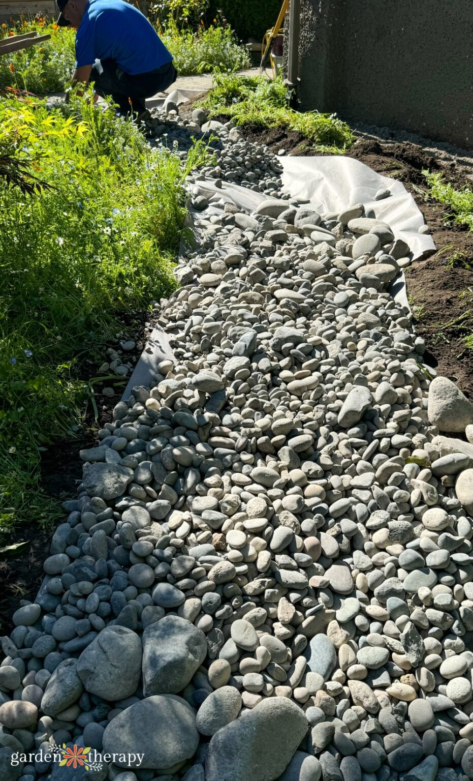 Design a Dry River Bed and Solve Your Drainage Problem - Garden Therapy