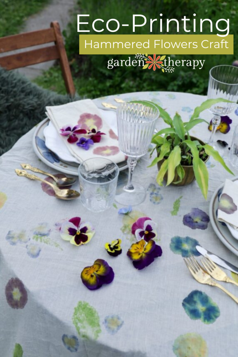 Eco-Printing: How to Hammer Flowers Onto Fabric - Garden Therapy
