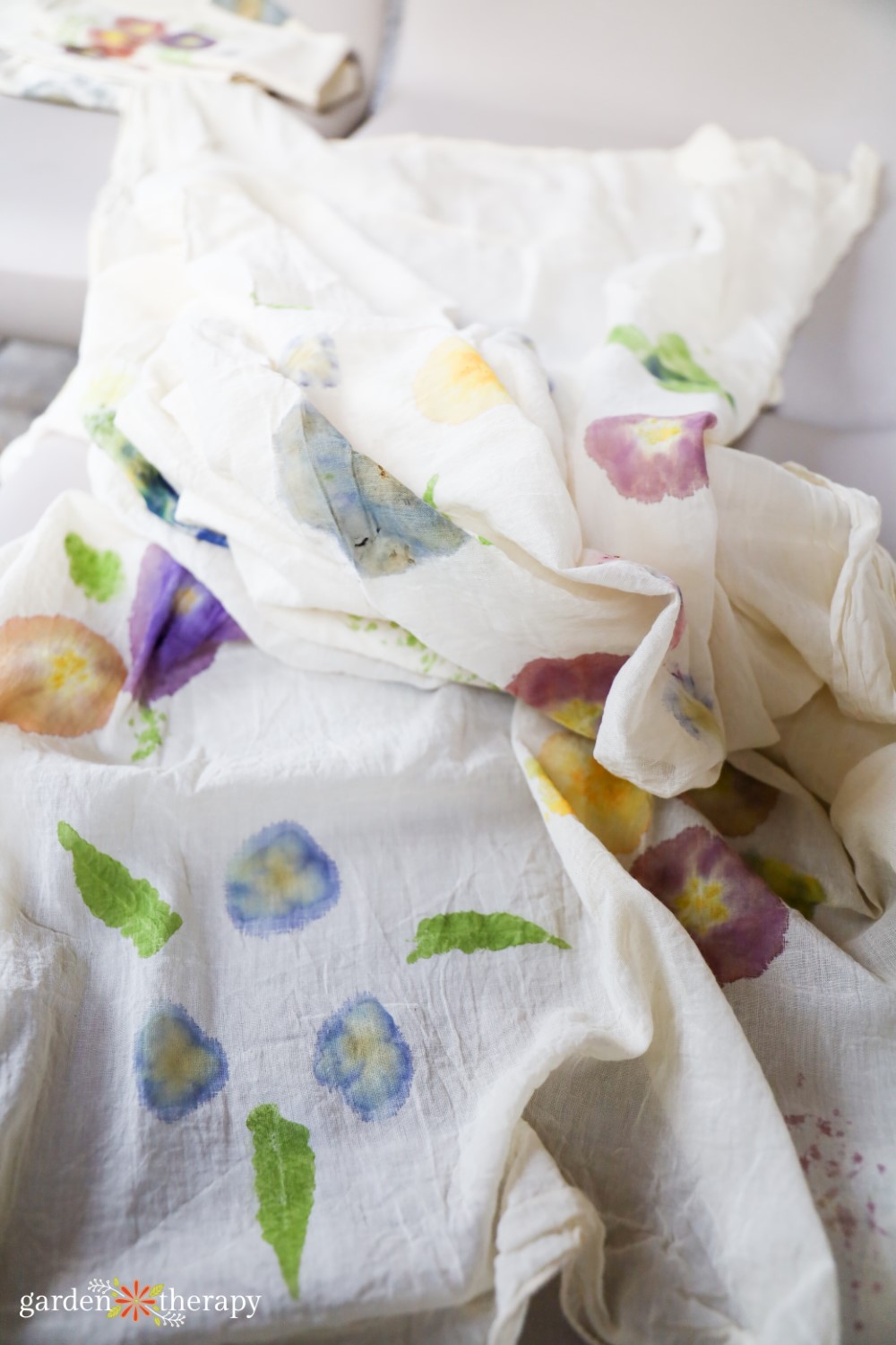 Eco-Printing: How to Hammer Flowers Onto Fabric - Garden Therapy