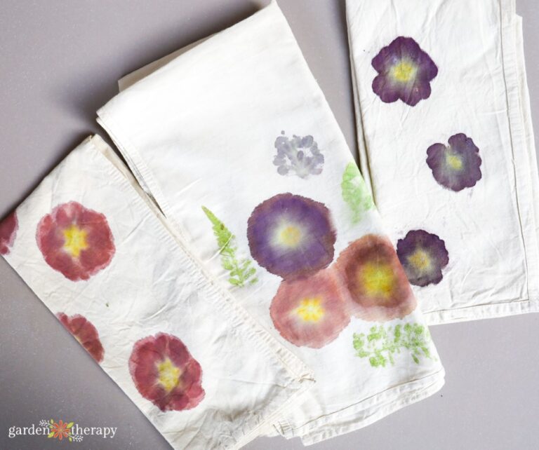 Eco-Printing: How to Hammer Flowers Onto Fabric - Garden Therapy