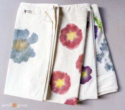 Eco-Printing: How to Hammer Flowers Onto Fabric - Garden Therapy