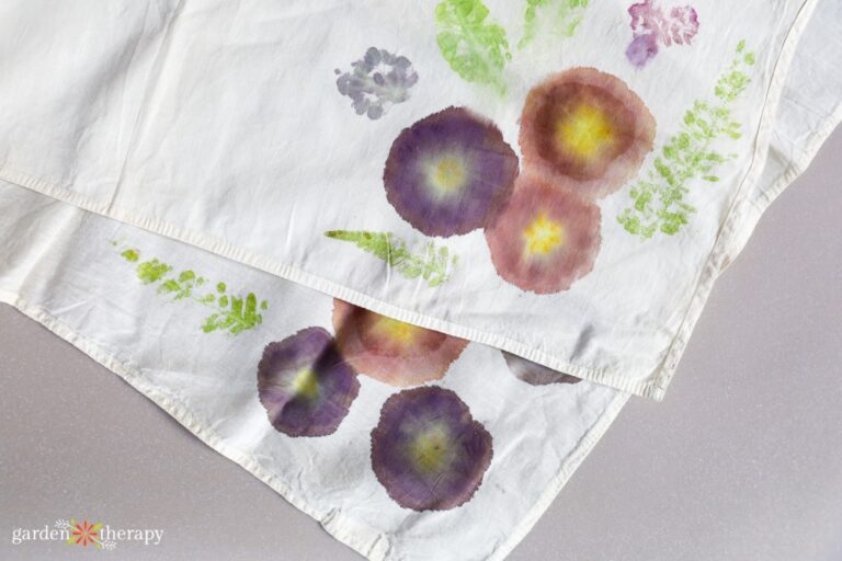Eco-Printing: How to Hammer Flowers Onto Fabric - Garden Therapy